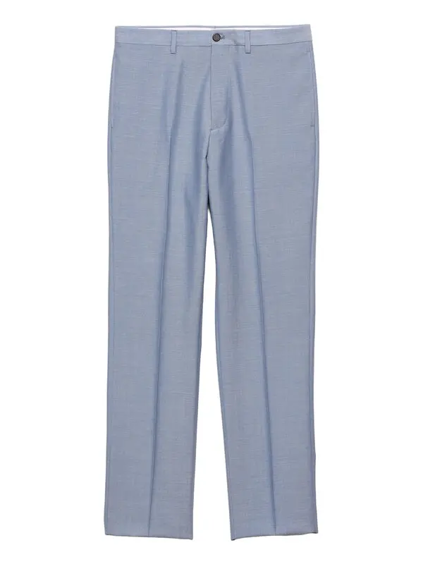 Prada Wool And Mohair Pants - Aviation Blue