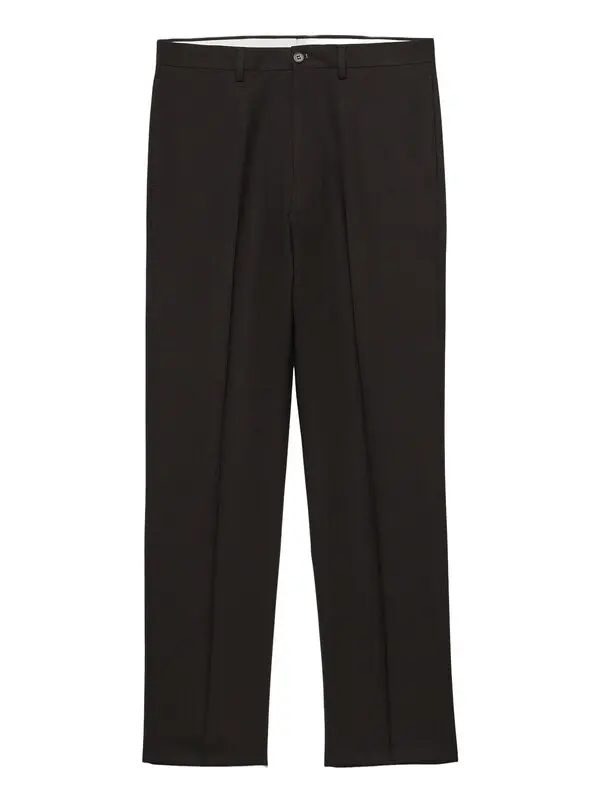 Prada Wool Slim Fit Pants - Brown