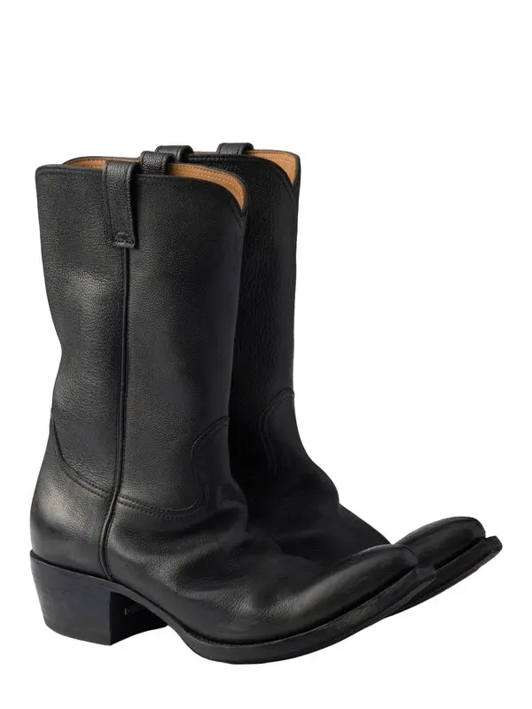 Prada Leather Boots - Black