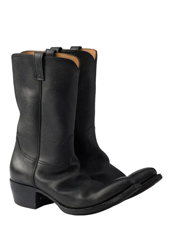 Prada Leather Boots - Black