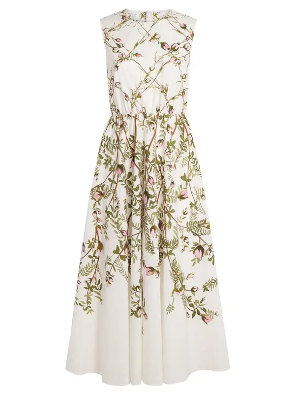 Giambattista Valli Cotton Floral Maxi Dress - Pink