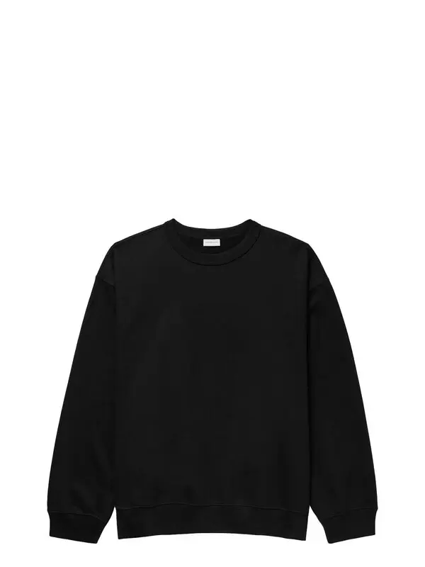 Dries Van Noten Oversized Cotton-jersey Sweatshirt - Black