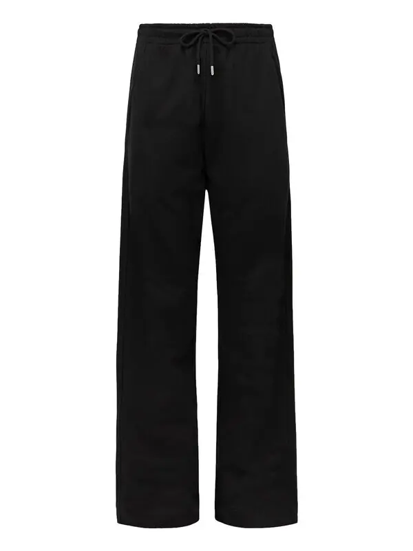 Dries Van Noten Straight-leg Cotton-jersey Sweatpants - Black