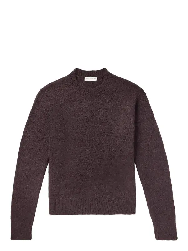 Dries Van Noten Alpaca-blend Sweater - Brown