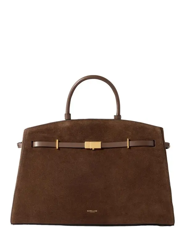 DEMELLIER The Hudson Suede Tote - Brown