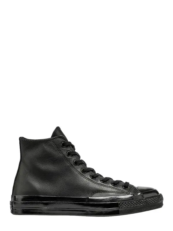 CONVERSE Chuck 70 Mono Leather High-top Sneaker - Black