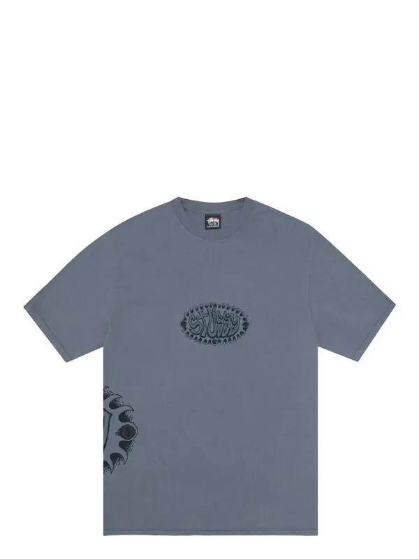 StÜssy Wave Oval Tee - Blue