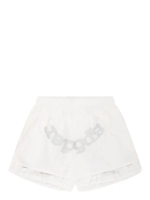 SP5DER Og Web Double Layer Shorts - White