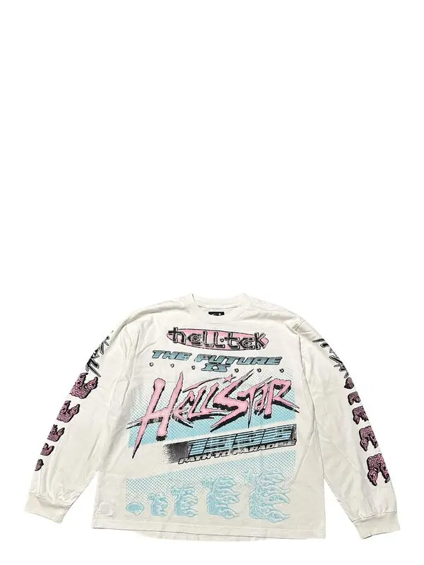 HELLSTAR Brain Racer Long-sleeve Tee - White
