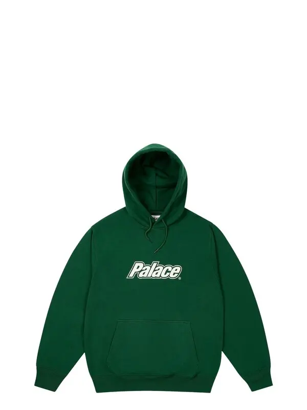 PALACE Border Logo Hood - Green