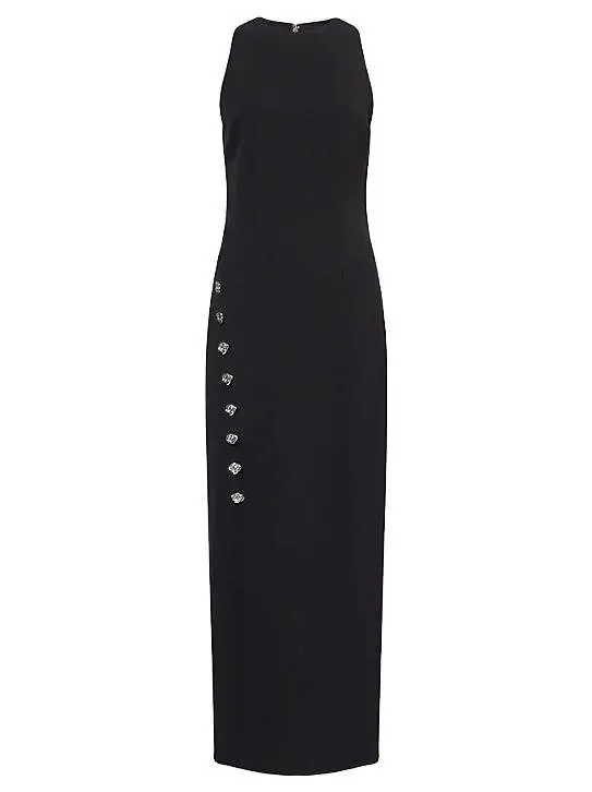 Remain Birger Christensen Dimitra Woven Midi Dress - Black
