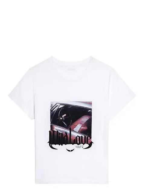 Zadig&Voltaire Graphic-print Cotton-jersey T-shirt - White