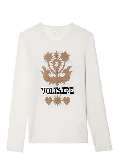 Zadig&Voltaire Brand-intarsia Merino-wool Jumper - Ecru