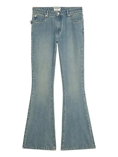 Zadig&Voltaire Bootcut-fit Low-rise Denim Jeans - Light Blue