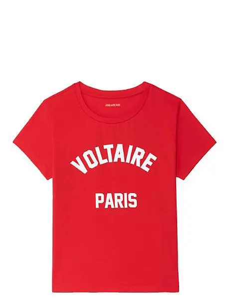 Zadig&Voltaire Alys Brand-appliqué Cotton-jersey T-shirt - Love