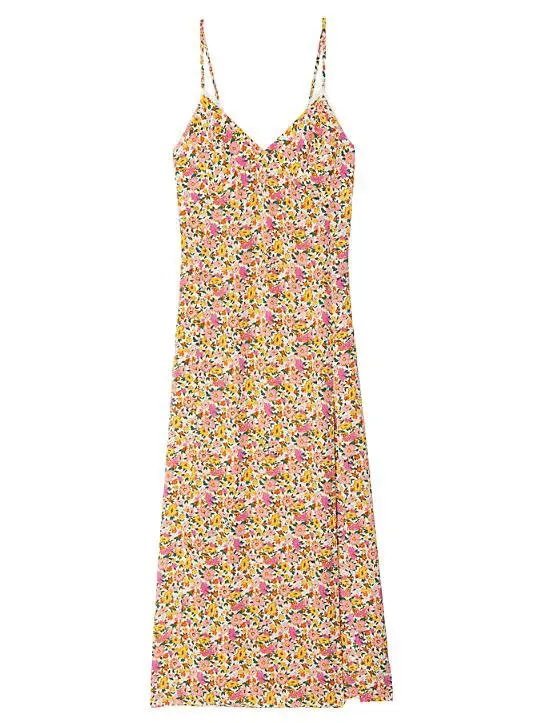 Zadig&Voltaire Floral-print Woven Maxi Dress - Ecru
