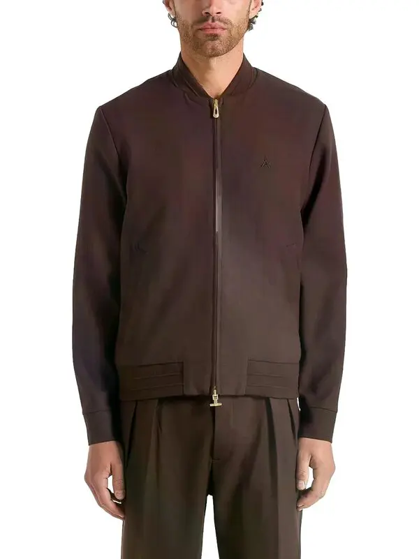 Manière De Voir Tailored Bomber Jacket - Brown