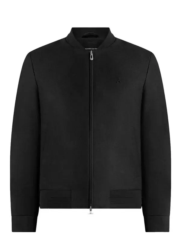 Manière De Voir Tailored Bomber Jacket - Black