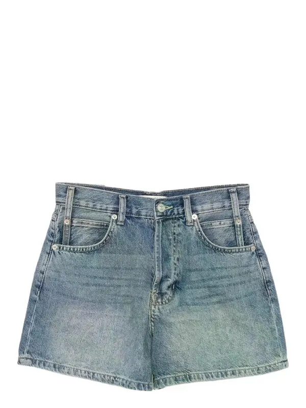 Free People Now Or Never Denim Shorts - Blue
