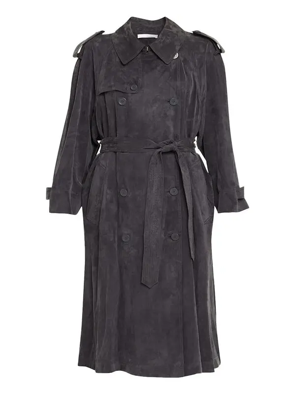Helmut Lang Fluid Trench Coat - Blue