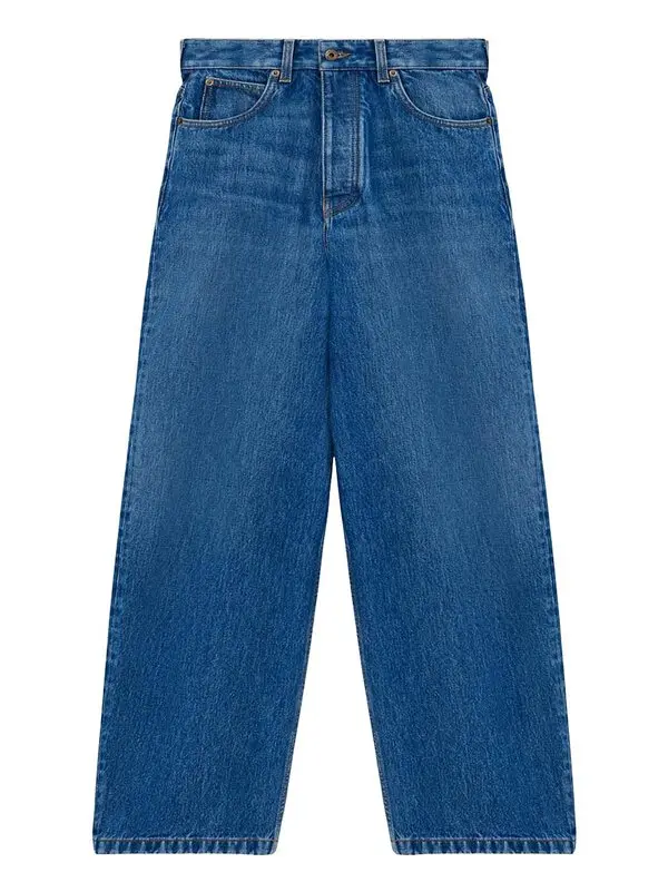 Loewe Straight Fit Cropped Jeans - Vintage Blue