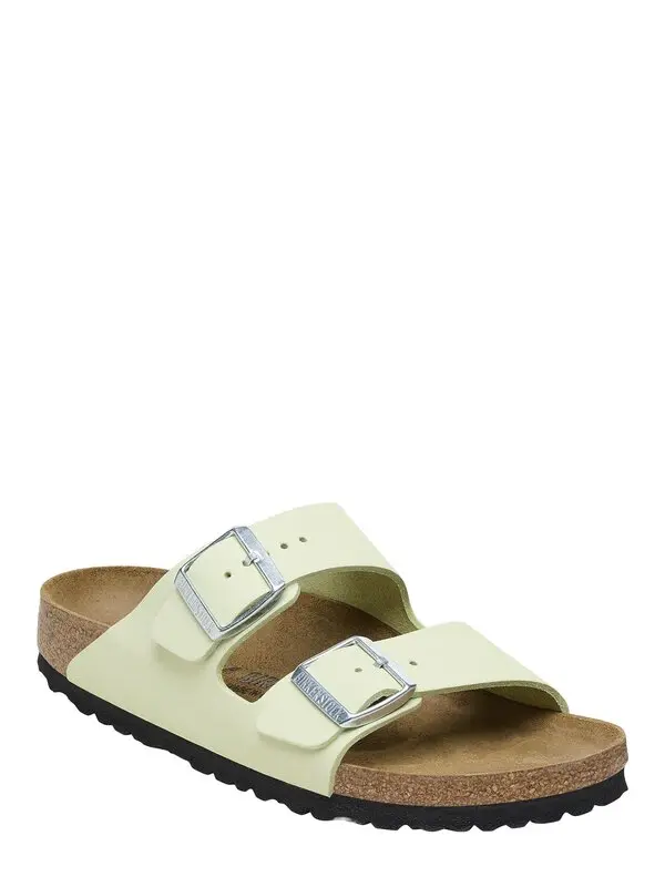 BIRKENSTOCK Arizona Nubuck Leather - Faded Lime