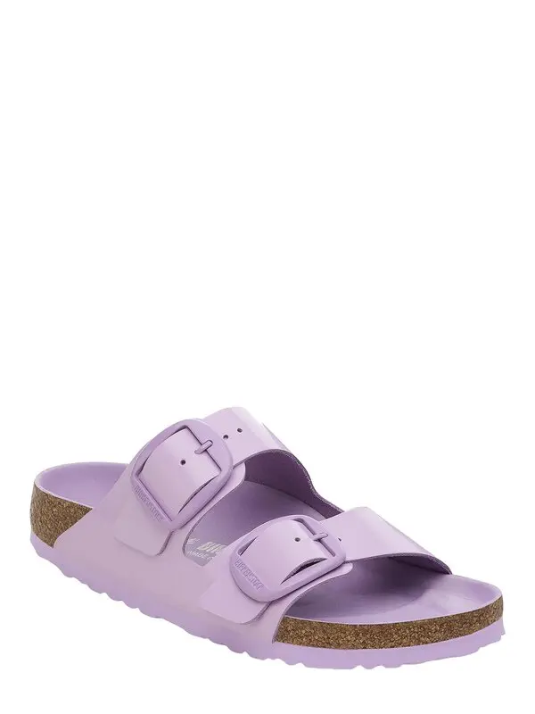 BIRKENSTOCK Arizona Big Buckle Natural Leather Patent - High-shine Crocus Tonal Buckle
