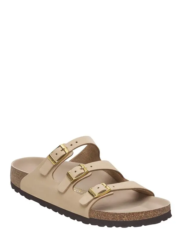 BIRKENSTOCK Florida Nubuck Leather - Sandcastle