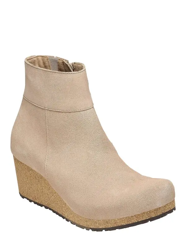 BIRKENSTOCK Ebba Suede Ankle Boots - Warm Sand