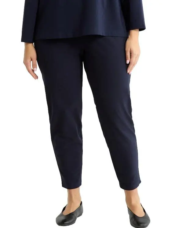 Eileen Fisher Slim Ankle Pant - Ink