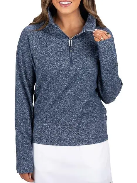 BLACK CLOVER Chloe Q-zip Sweatshirt - Navy