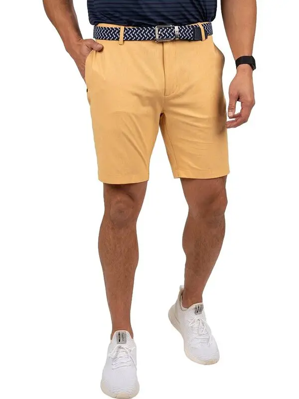 BLACK CLOVER Prime Shorts 9" Inseam Stretch Twill Shorts - Latte
