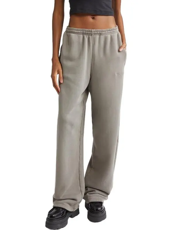 Alexander Wang Articulated Leg Loose Fit Sweatpants - Washed Cement