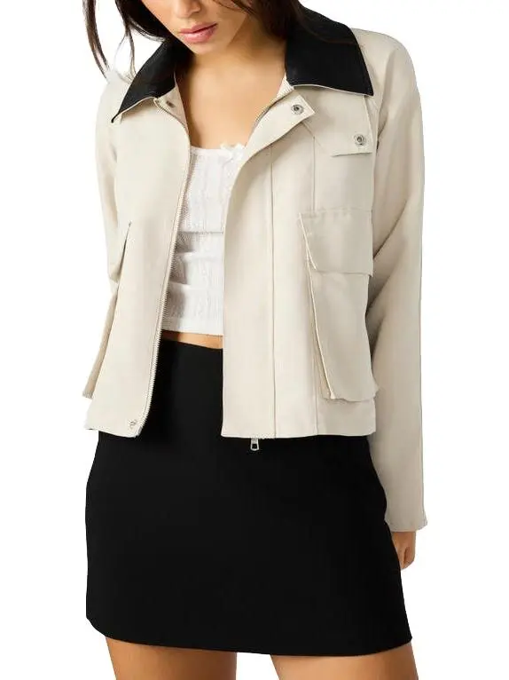 Steve Madden Barn Chore Jacket - Oatmeal
