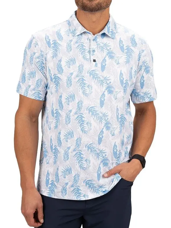 BLACK CLOVER Hidden Clover Polo - Blue