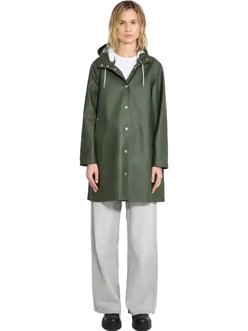 Stutterheim Mosebacke Hooded Raincoat - Green