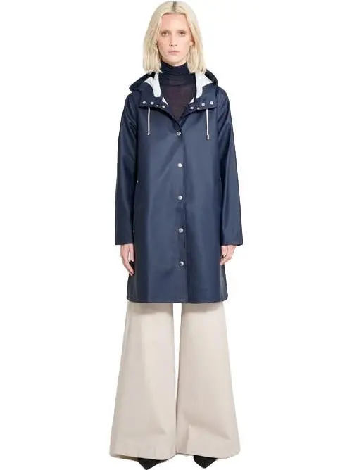 Stutterheim Mosebacke Hooded Raincoat - Navy