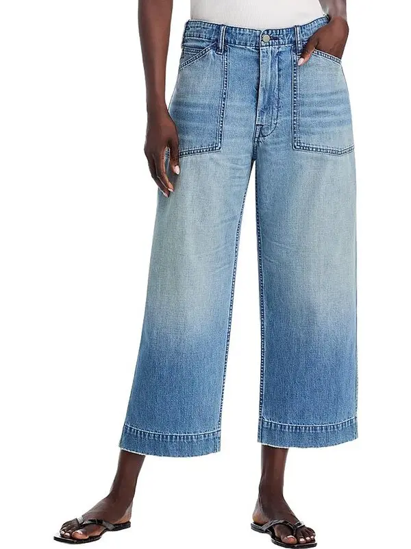 Denimist Georgia High-rise Cropped Wide-leg Jeans - Galton Indifo