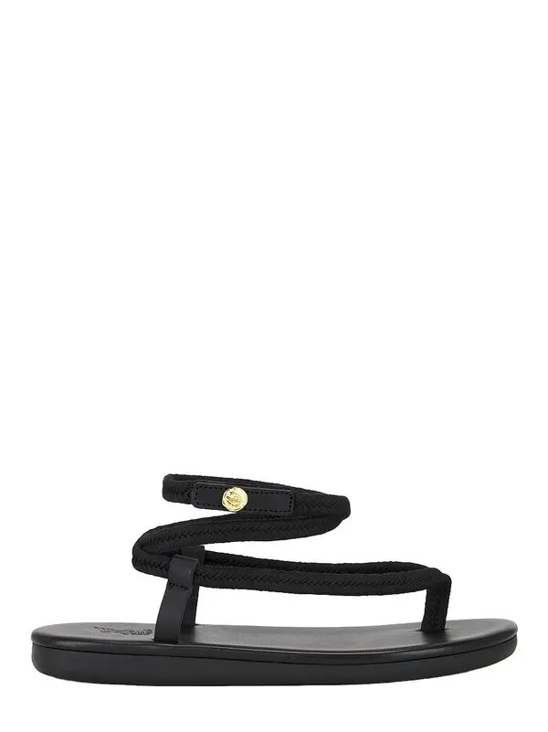 ANCIENT GREEK SANDALS Ormi Sandals - Black