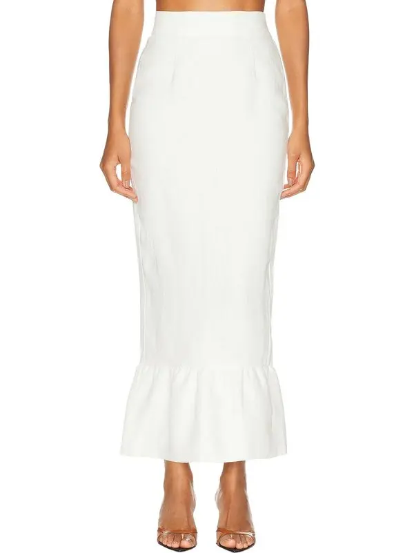 Posse Matilda Column Skirt - Cream