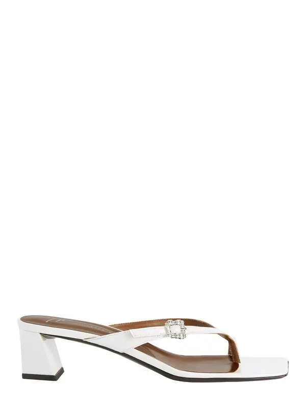 GIUSEPPE ZANOTTI Amandhine 45 Thong Sandals - White