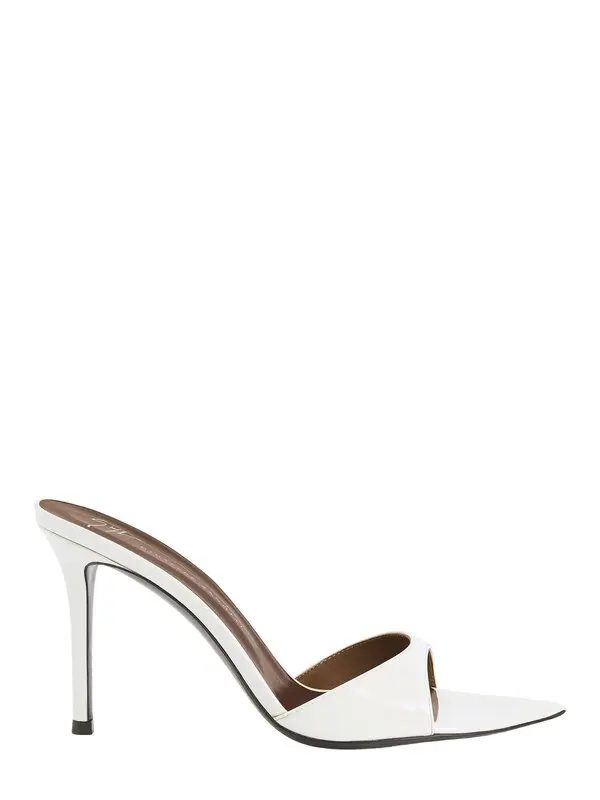 GIUSEPPE ZANOTTI Intriigo 90 Patent Leather Sandals - White