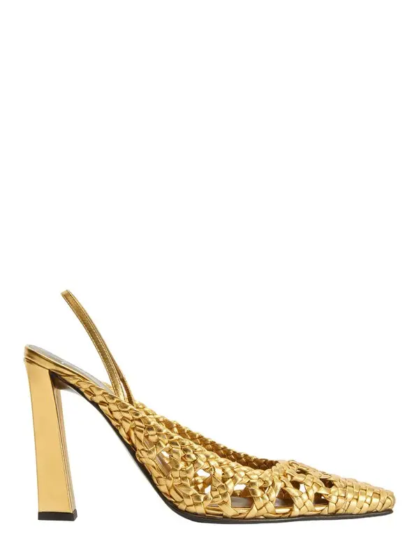 GIUSEPPE ZANOTTI Brendha Cage 90 Pumps - Gold