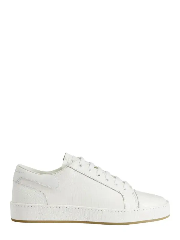 GIUSEPPE ZANOTTI Low-top Leather Sneakers - White