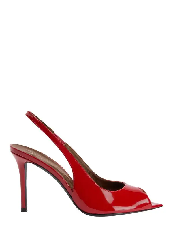 GIUSEPPE ZANOTTI Intriigo Open Toe 90 Pumps - Red