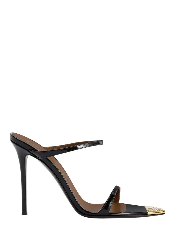 GIUSEPPE ZANOTTI Intriigo Jewelry 105 Sandals - Black