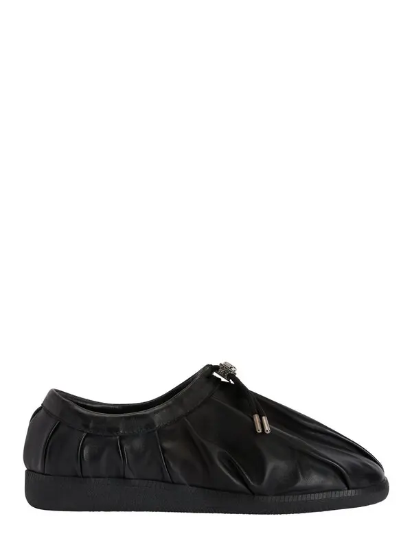 GIUSEPPE ZANOTTI Leather Low-top Sneakers - Black