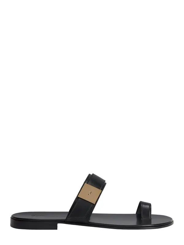 GIUSEPPE ZANOTTI Flavien Thong Sandals - Black
