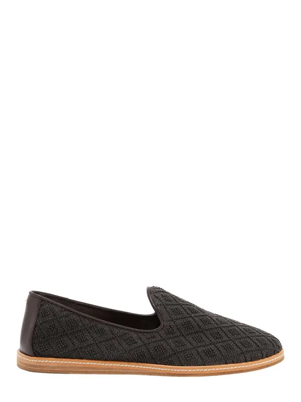 GIUSEPPE ZANOTTI Pierrick Leather-trimmed Loafers - Grey