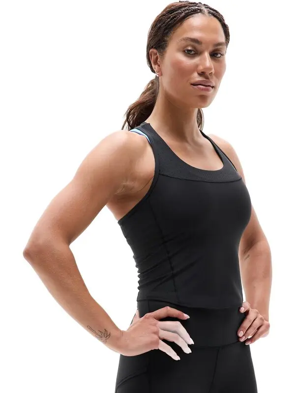 Athleta Interval Perforated Tank - Black
